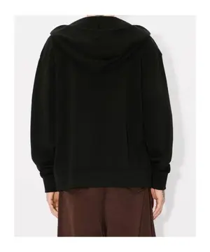 Kenzo Embroidered Zip-up Hoodie - Black