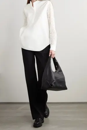 Loro Piana Lace-inset Blouse