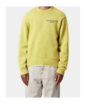 Carhartt Work In Progress Helix Sweater With Graphic Prints - Fandoghi