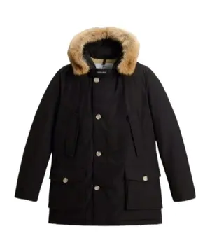 Woolrich Hooded Parka With Removable Fur Trim