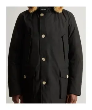 Woolrich Hooded Parka With Removable Fur Trim