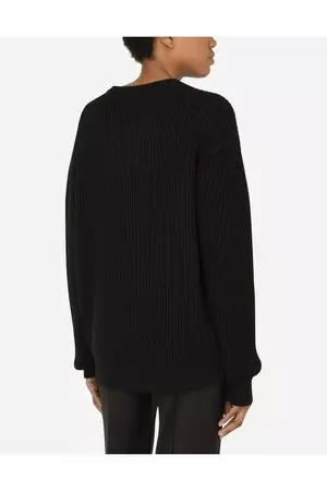 Dolce & Gabbana Logo-embroidered Wool Jumper