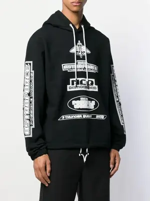 Alexander McQueen Logo Pattern Hooded Sweater