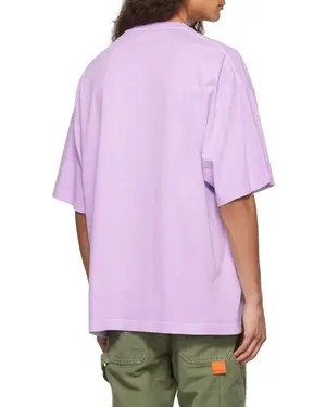 Palm Angels Pxp Creative Services Emb Tee Lilac Bla