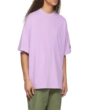 Palm Angels Pxp Creative Services Emb Tee Lilac Bla