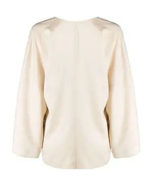 BY MALENE BIRGER Slit-sleeved Straight Hem Blouse - No