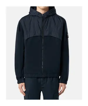 Stone Island Hooded Jacket With Wind Resistance And Anti-drop Technology
