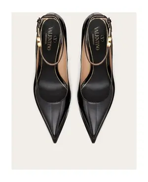Valentino Garavani Tan-go Vlogo Plaque Platform Pumps - Black