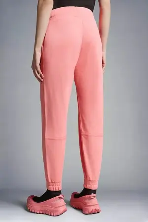 Moncler Elasticated Waistband Sweatpants With Embossed Logo - Pink