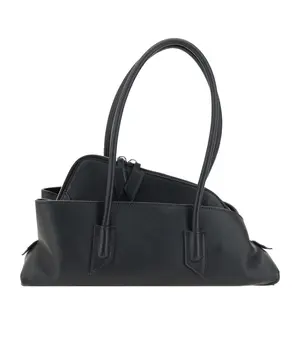 Attico La Passeggiata Small Top Handle Tote Bag - Black