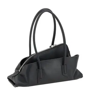 Attico La Passeggiata Small Top Handle Tote Bag - Black