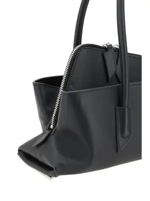 Attico La Passeggiata Small Top Handle Tote Bag - Black