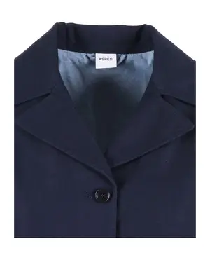 Aspesi Long-sleeved Buttoned Jacket - Black
