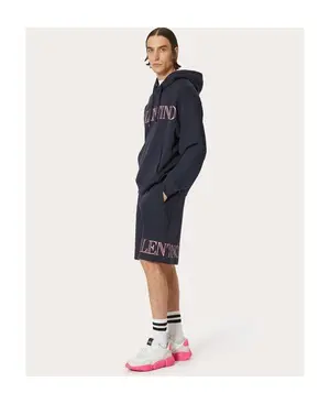 Valentino Garavani Logo Print Drawstring Shorts