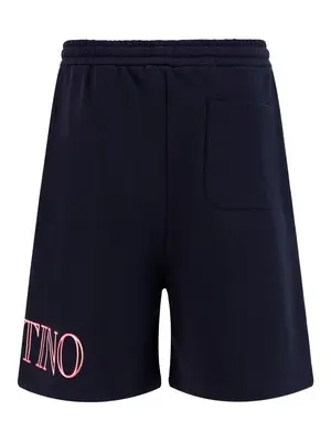 Valentino Garavani Logo Print Drawstring Shorts