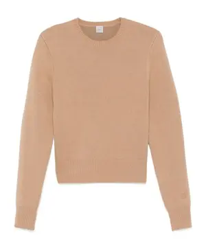 TOTEME Crewneck Knitted Jumper - Camel