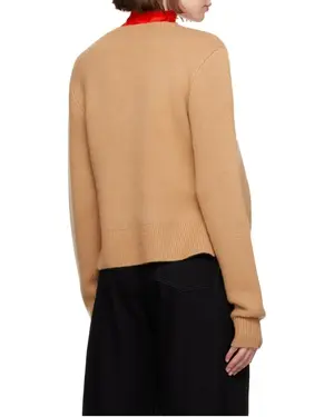 TOTEME Crewneck Knitted Jumper - Camel