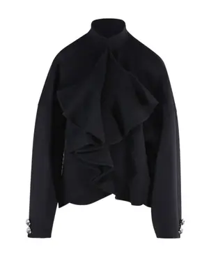 Emilio Pucci Ruffled High Neck Jacket