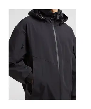 Moncler Tesso Hooded Shell Jacket - Black