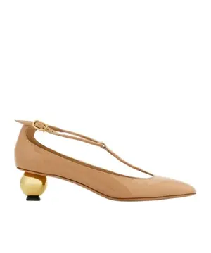 FERRAGAMO Ball-heel T-strap Pumps