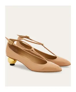 FERRAGAMO Ball-heel T-strap Pumps