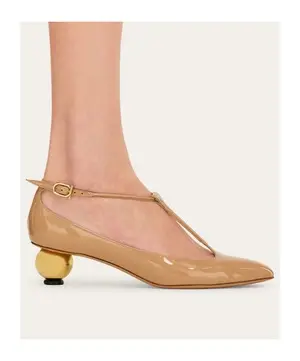 FERRAGAMO Ball-heel T-strap Pumps