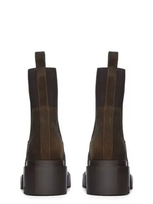 Rick Owens Beatle Bogun Block Heel Chelsea Boots - Black