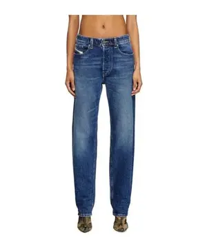 DIESEL® Straight-leg Jeans With Logo Patch