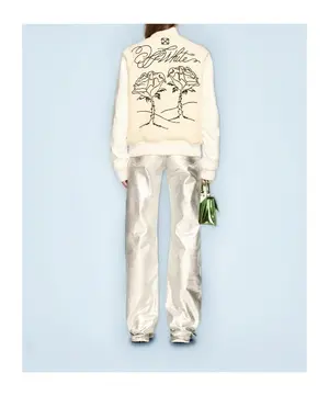 Off-White Rose Valley Bomber Jacket - Neutrals