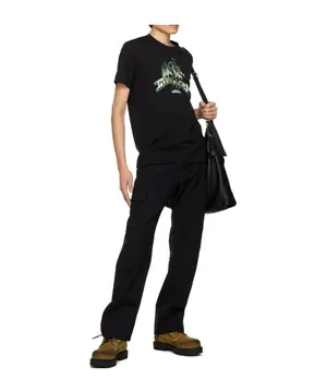 Givenchy Graphic Printed Crewneck T-shirt - Black