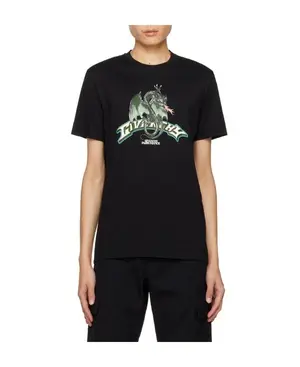 Givenchy Graphic Printed Crewneck T-shirt - Black