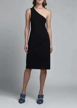 Bottega Veneta One Shoulder Knit Dress