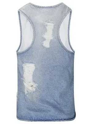 MAISON MARGIELA Distressed Scoop Neck Vest