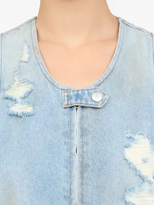 MAISON MARGIELA Distressed Scoop Neck Vest
