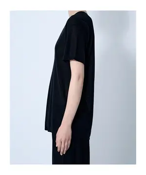 TOTEME Crewneck Knitted T-shirt With Short Sleeves - Black