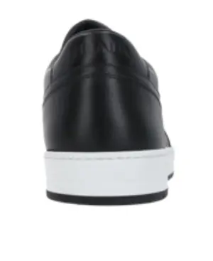 Prada Downtown Enamel Triangle Logo Sneakers - Black
