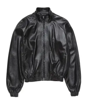 Acne Studios Leather Bomber Jacket