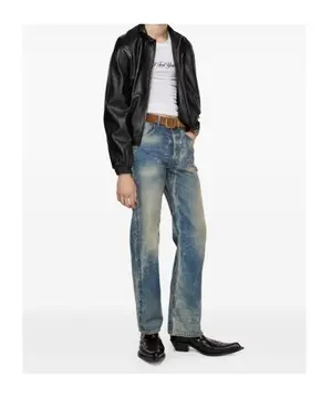 Acne Studios Leather Bomber Jacket