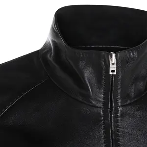 Acne Studios Leather Bomber Jacket - Black