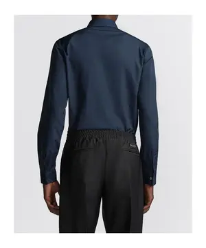 Dior Embroidery Shirt - Blue