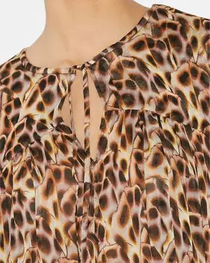 Isabel Marant Étoile Daytonea Printed Ruched Blouse