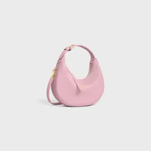 Celine Teen Lulu Shoulder Bag In Grained Calfskin - Dirty Pink