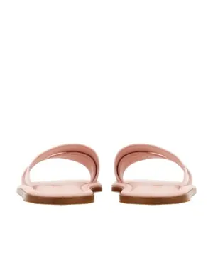 FERRAGAMO Logo Embossed Slip-on Sandals