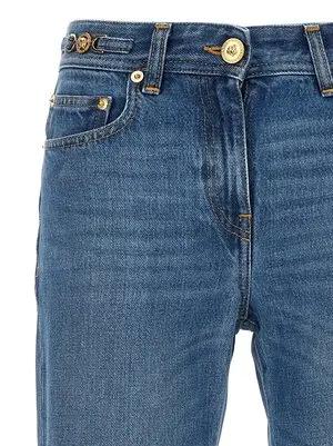 Versace Medusa Logo Flared Jeans
