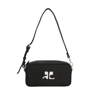 COURREGES Courrèges Logo Detailed Zipped Shoulder Bag