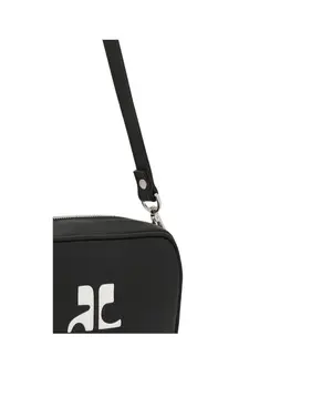 COURREGES Courrèges Logo Detailed Zipped Shoulder Bag