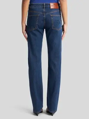 Etro Jeans With Embroidered Detail - Blue