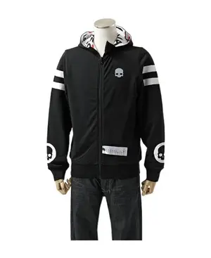 HYDROGEN Logo Casual Zip-up Hoodie