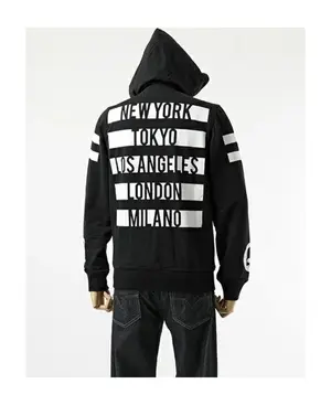 HYDROGEN Logo Casual Zip-up Hoodie