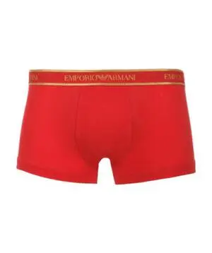 Emporio Armani Logo Detail Panties - Red